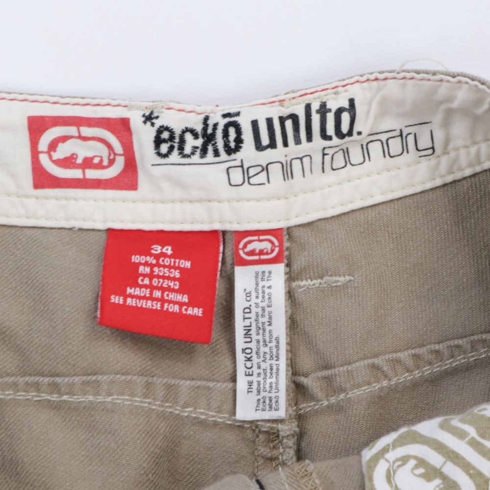 Ecko Unltd Denim Foundry Complex Spell Out Shorts - Gem